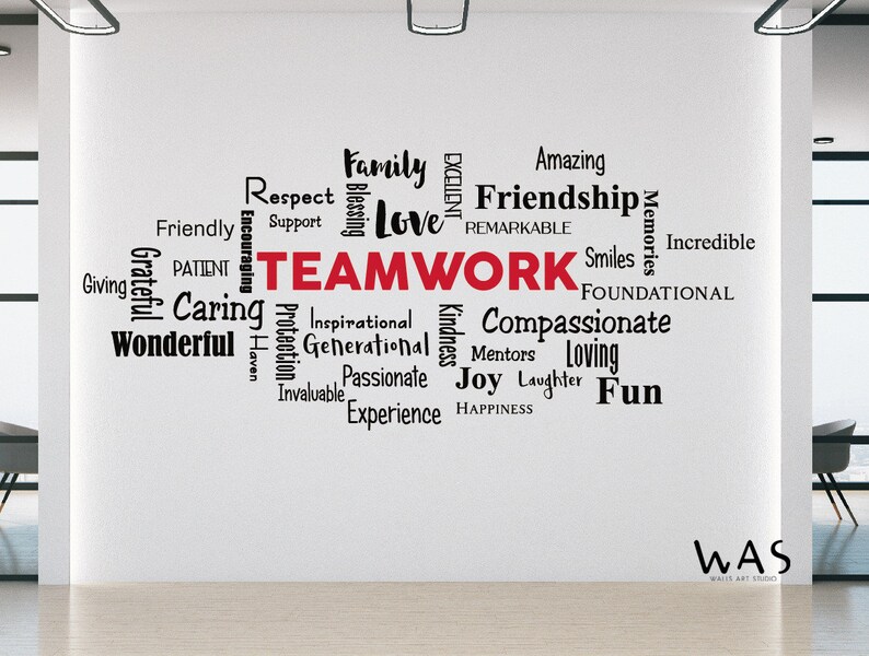 Teamwork Wall Art, Office Wall Decor, Office All, Teamwork Inspiration ...