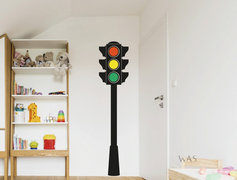 Traffic Light Wall Decal, Kids Nursery Decor - Etsy