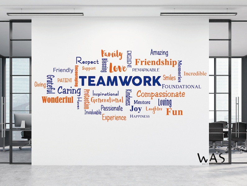 Teamwork Wall Art, Office Wall Decor, Office All, Teamwork Inspiration ...