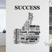 Office Wall Decal Motivational Wall Sticker Success Inspirational ...