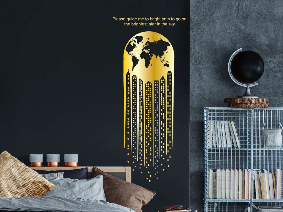 The Earth With Quotes Guide Me to Bright Path to Go on Vinyl Decals - Etsy