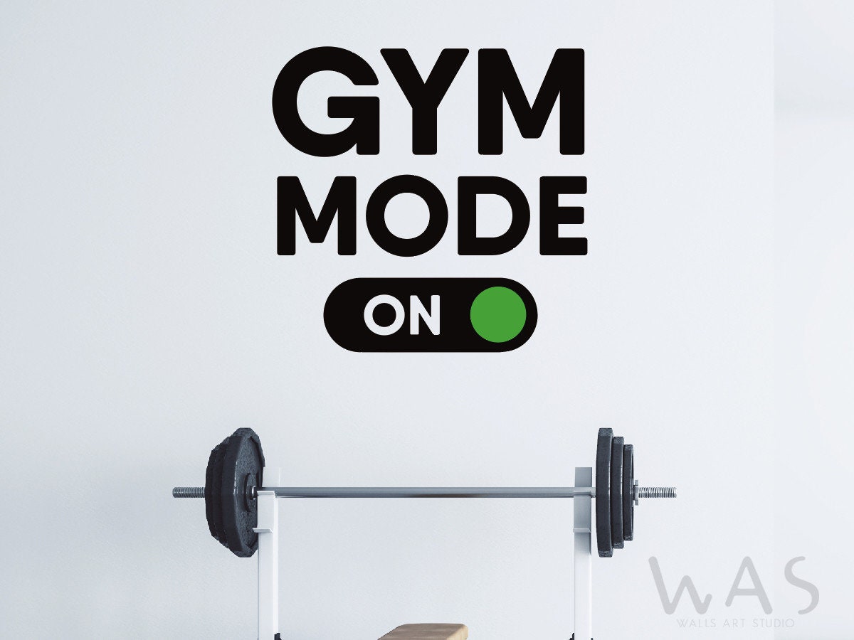 Fitness Gym Decals Exercise Stickers Home Gym Wall Art Gym - Etsy