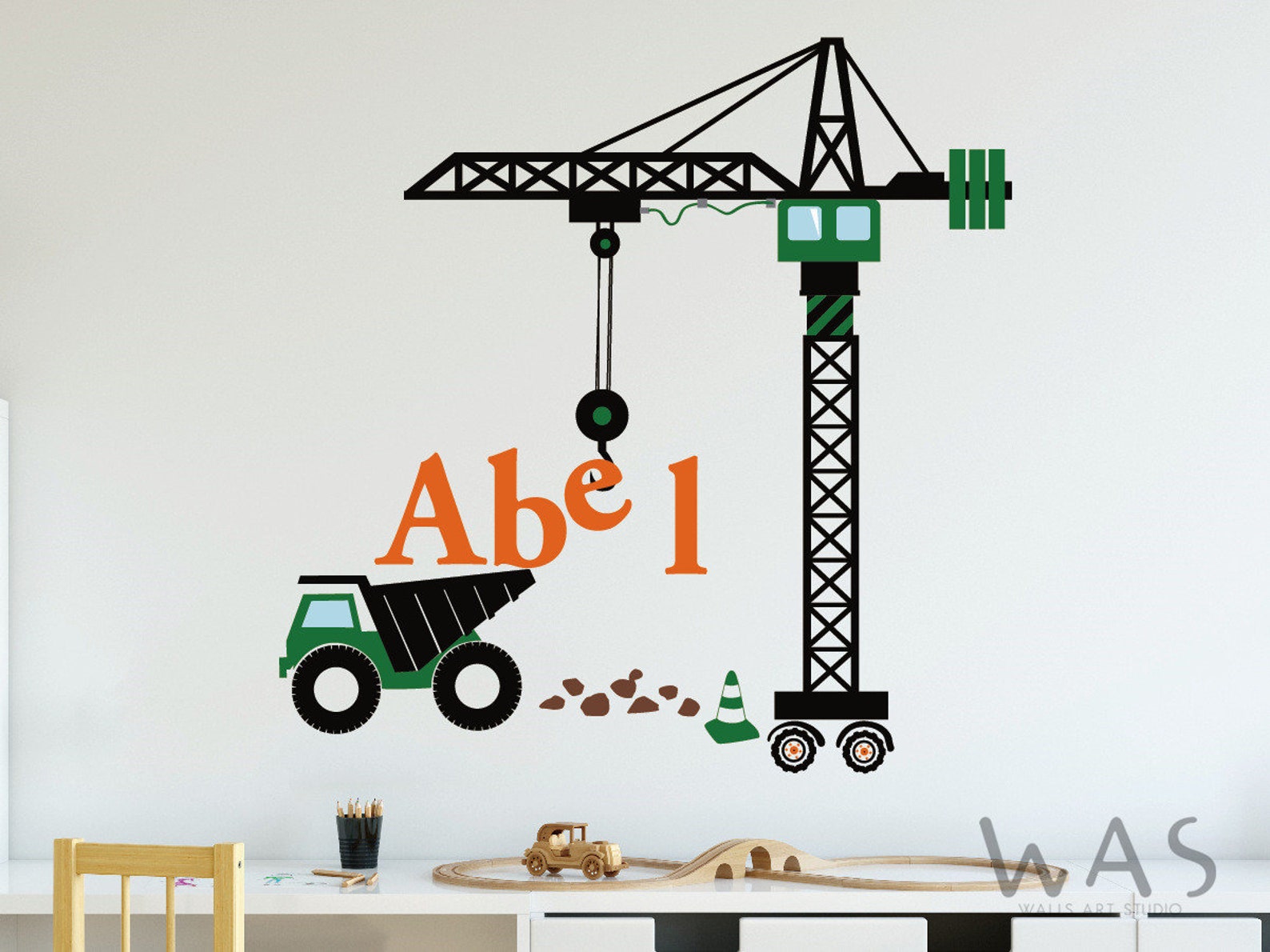 Crawler Crane Truck Sticker,personalized Construction Truck Sticker ...