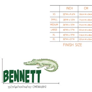 Cute Alligator Wall Decal, Boys, Personlized Name With Alligator Wall ...
