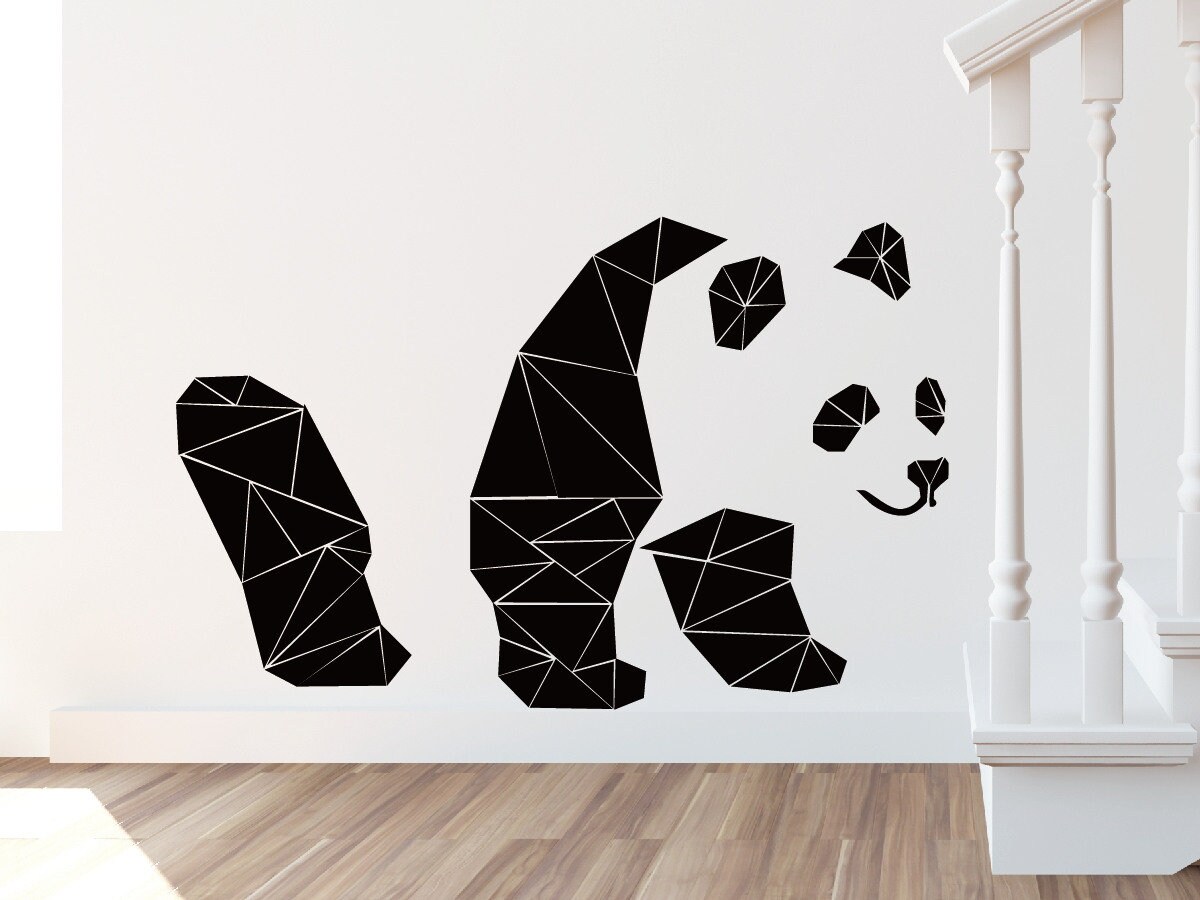 Panda Wall Decal Panda Decal Boys Room Decor Girls Room | Etsy