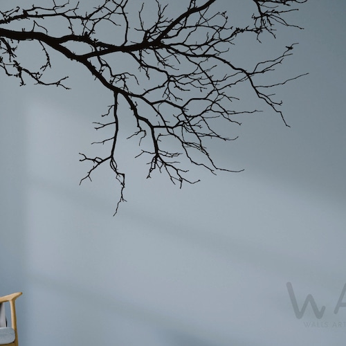 Tree Top Branches Wall Decal Vinyl Sticker Black Tree Wall | Etsy