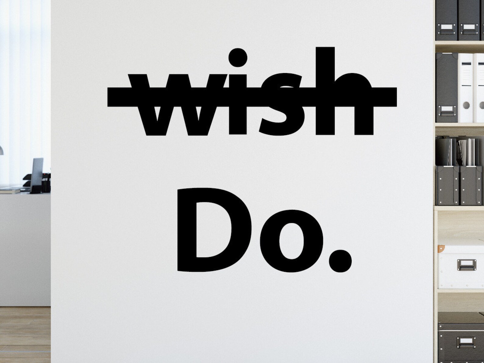 Do It nor Wish Wall Quotes Decal Inspired Wall Quotes Bed | Etsy