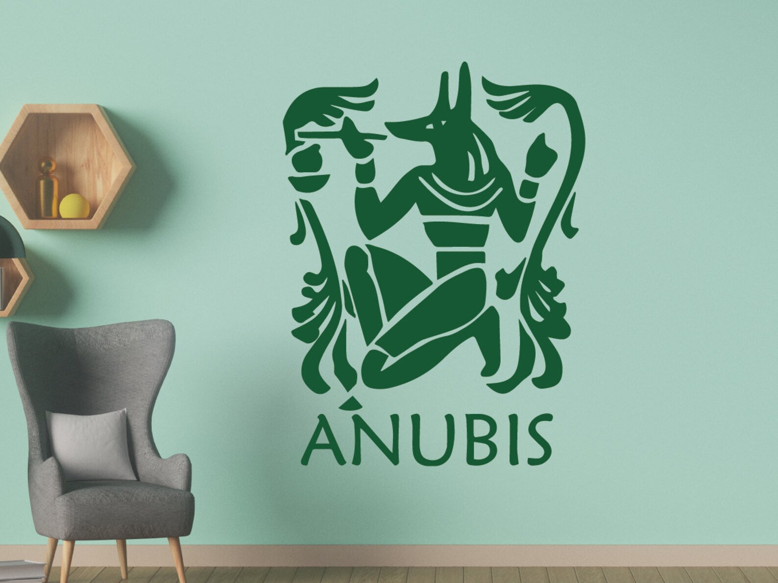 Anubis Egyption God Wall Decal - Etsy