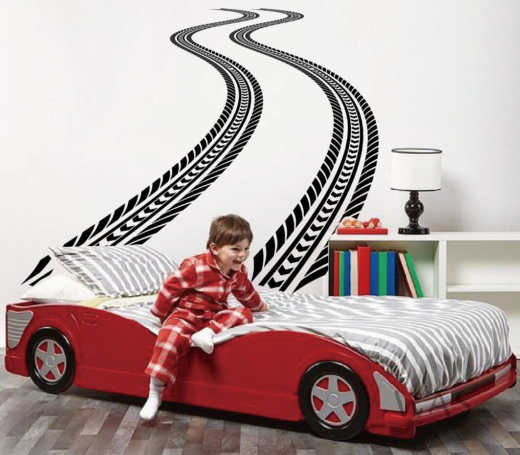 Tire Track Wall Decals,tyre Road Stickers,tractor Trace Wall Stickers ...