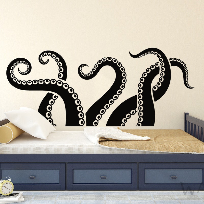 Octopus Wall Decal - Etsy