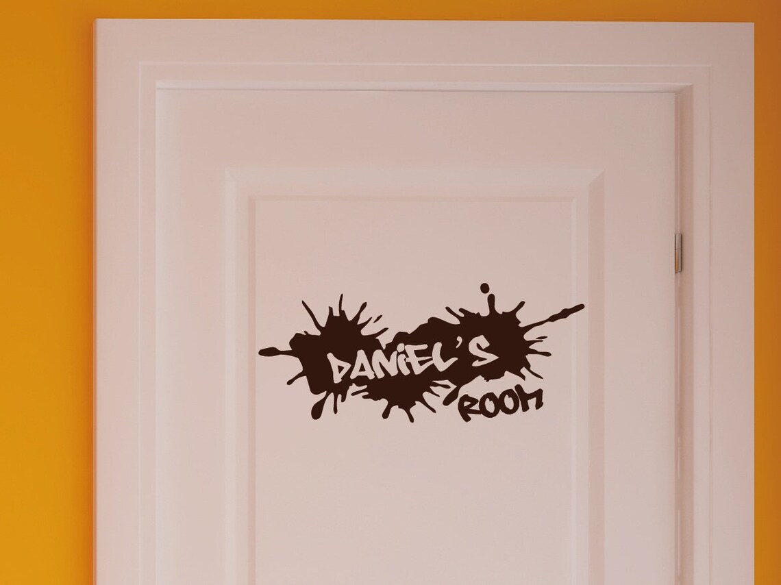 Personalized Name Room Sign Kids Room Name Sticker Customer | Etsy