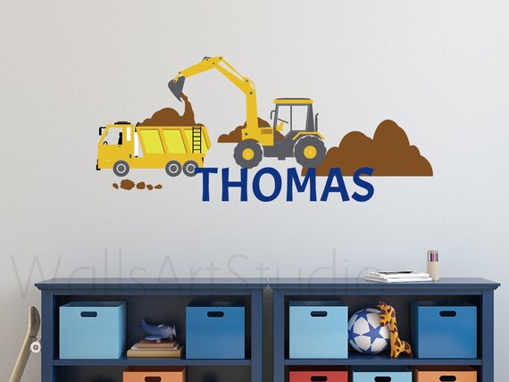 Garbage Decal Construction Trucks Decals excavator Mixer - Etsy