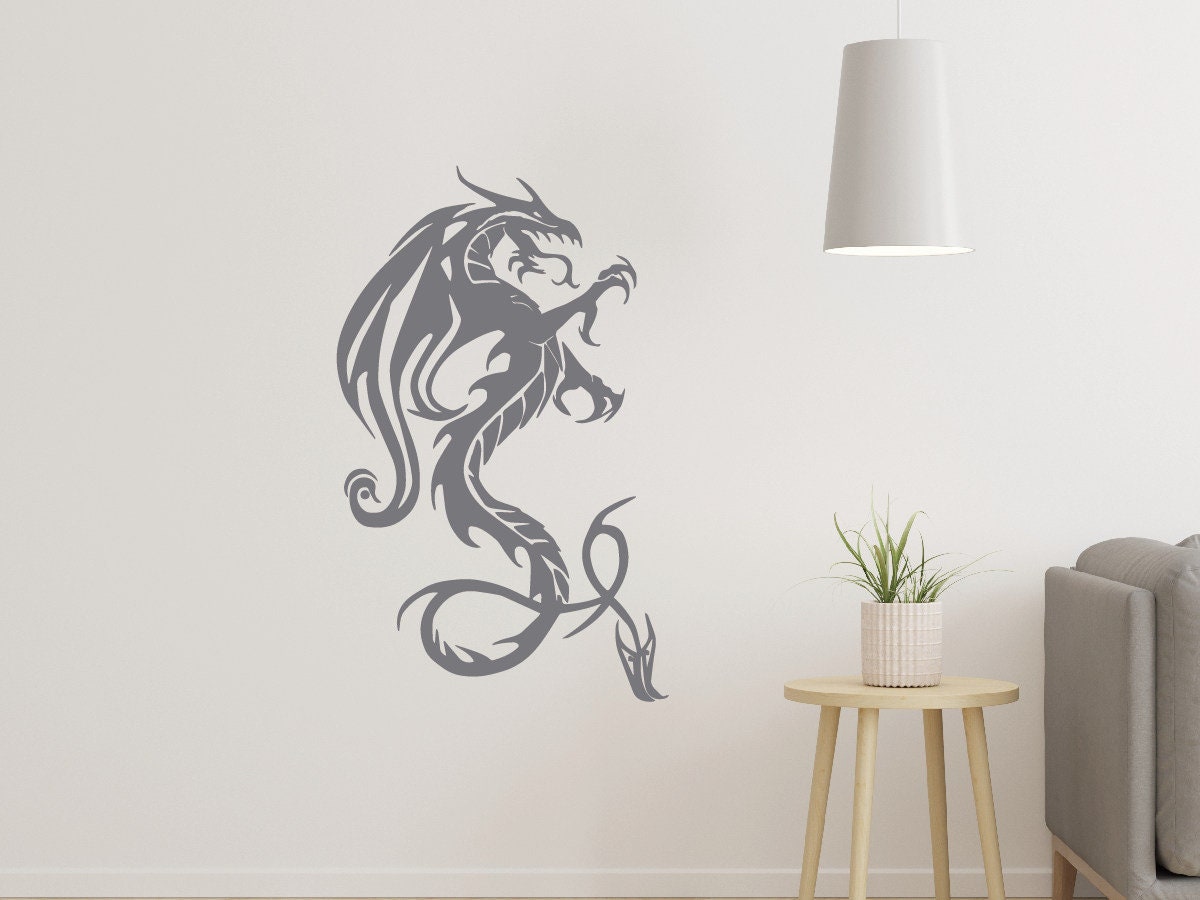 Dragon Decal Dragon Decal for Car Drangon Decal Vinyl - Etsy