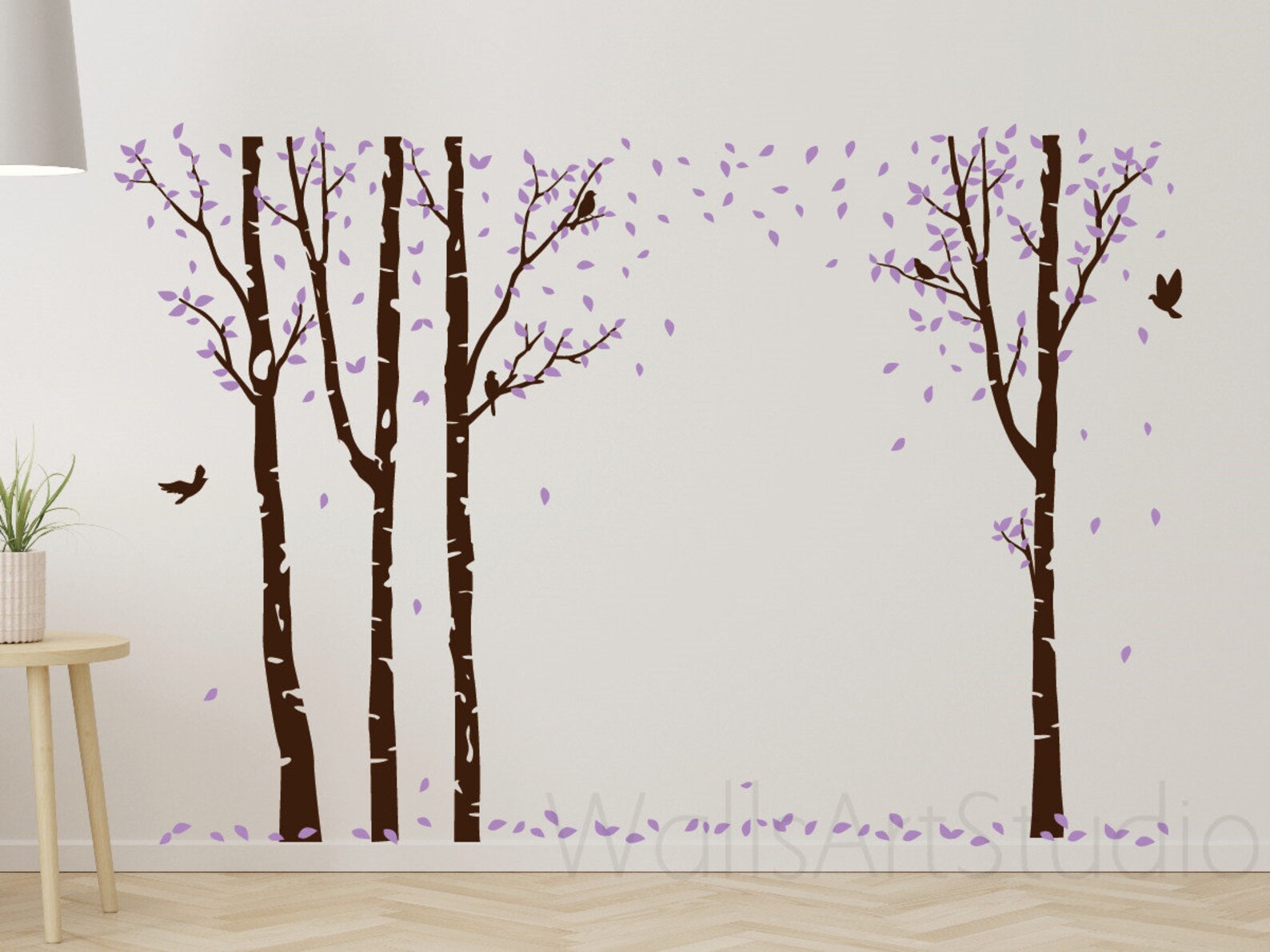 Tree Decal, Birch Tree Decal Nursery, Tree Decals for Walls, Bedroom ...