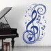 Musical Notation Wall Decals Musical Mark Vinyl Wall Sticker DJ Wall ...