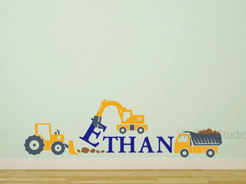 Trucks Decal Construction Trucks Decals excavator Mixer | Etsy