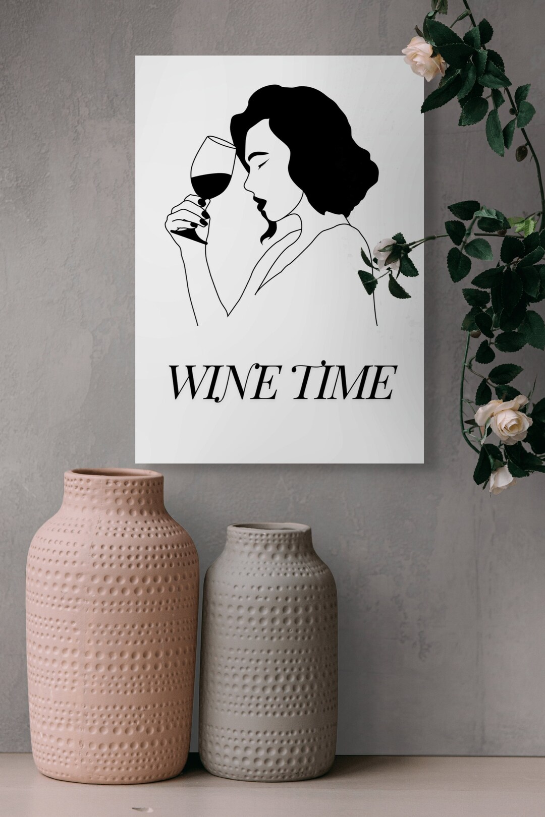 Wine Time Digital Download Print Poster - Etsy