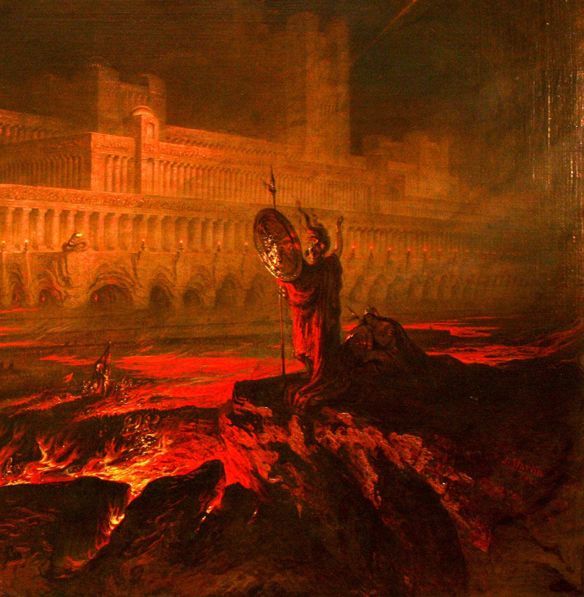 John Martin : Pandémonium/Pandæmonium Louvre 1841. Canvas | Etsy