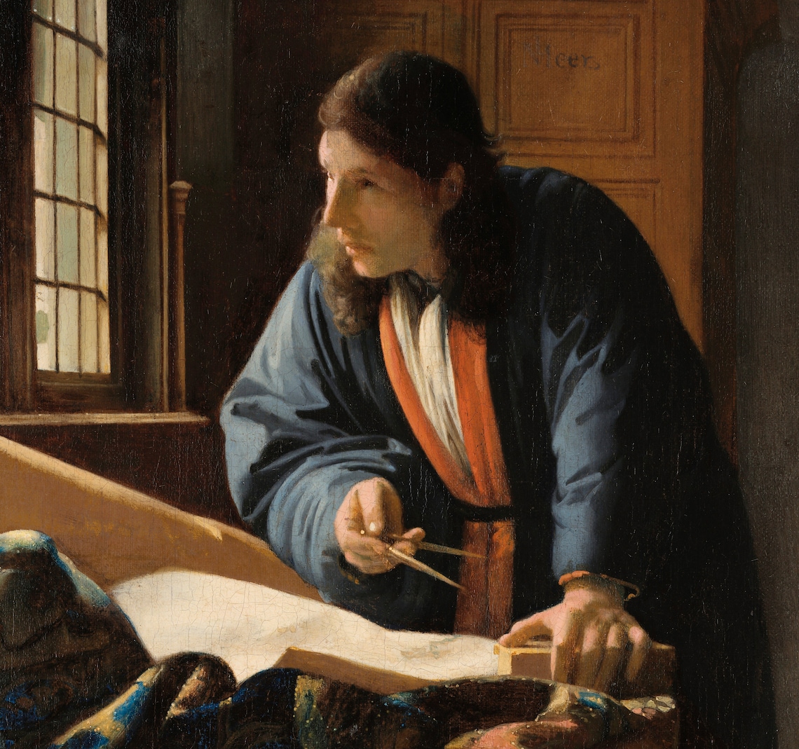 Johannes Vermeer: The Geographer 1669. Canvas Print Giclee | Etsy