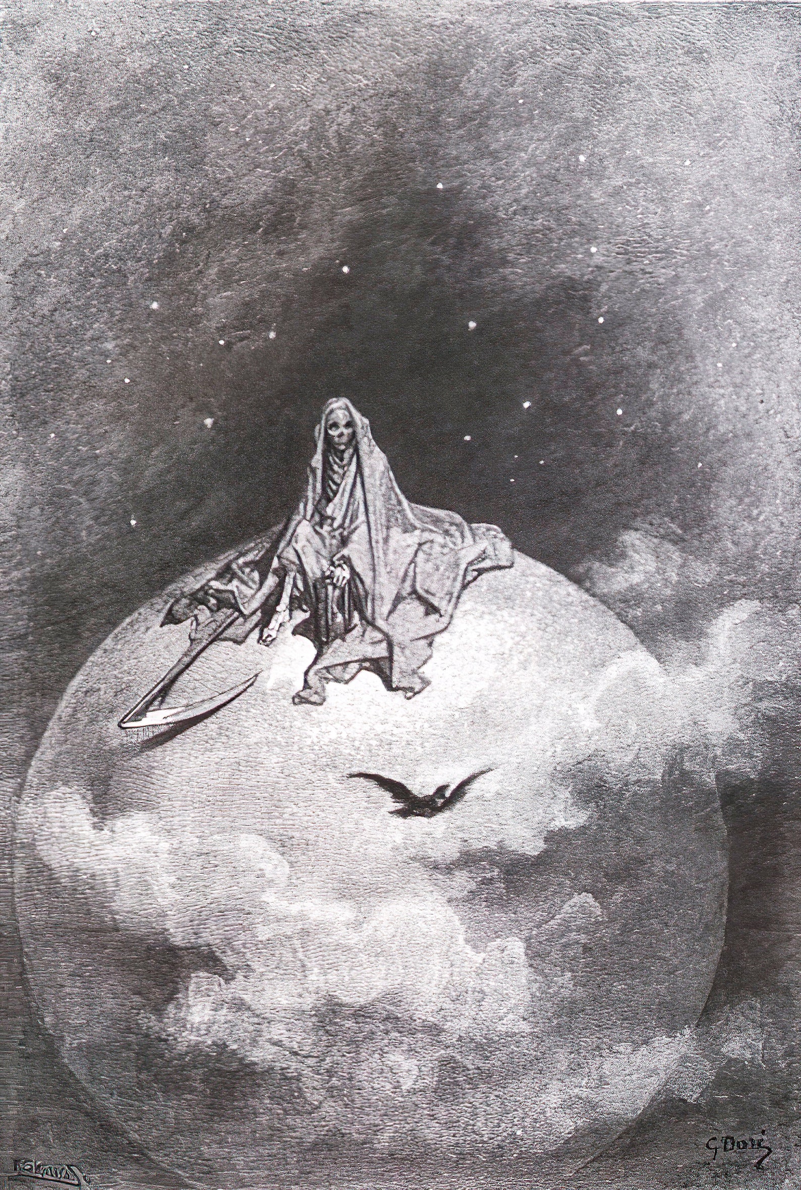 Gustave Dore: The Raven. Canvas Print Giclee Wall Art Gallery | Etsy