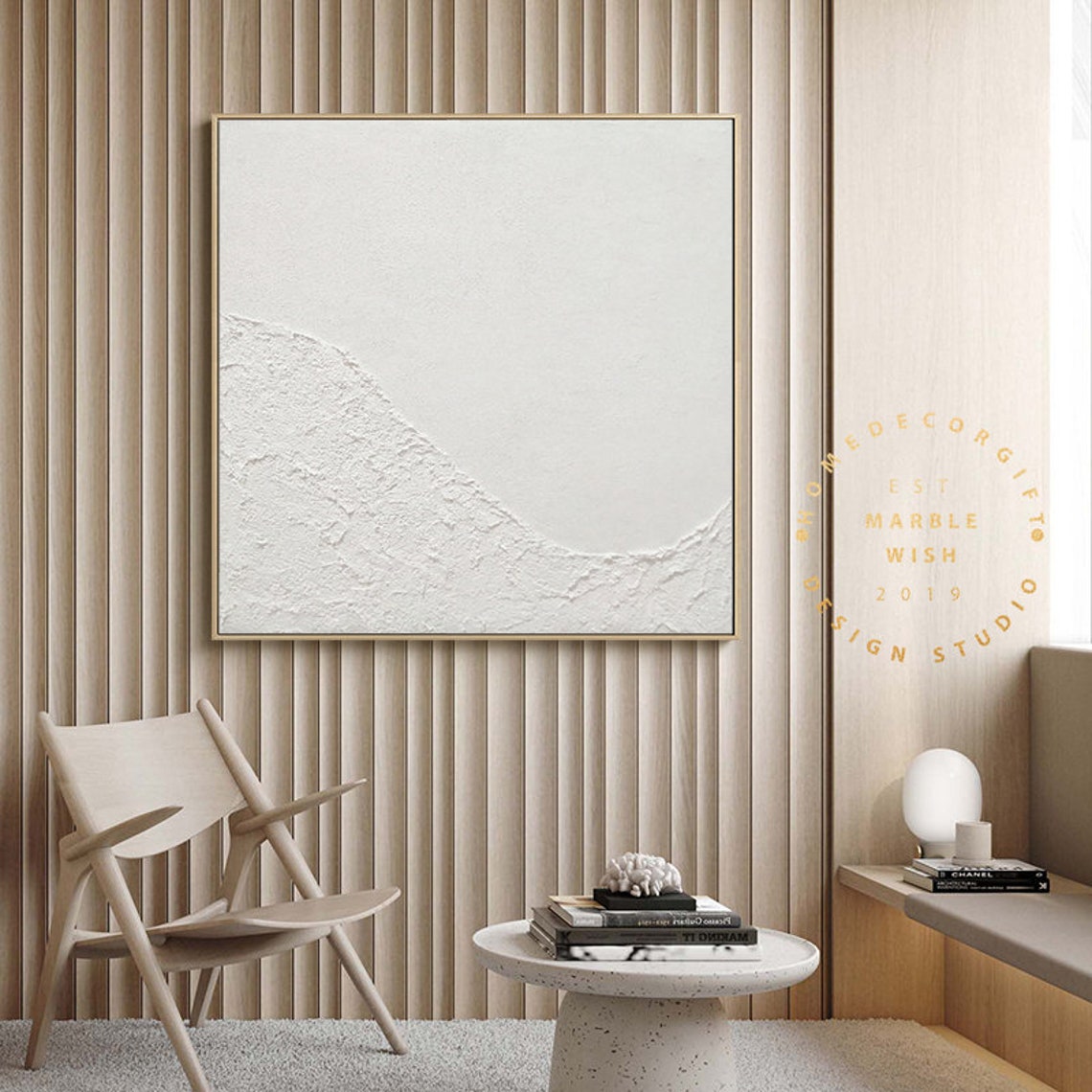 Large White 3D Textured Paintings Abstract White Painting - Etsy