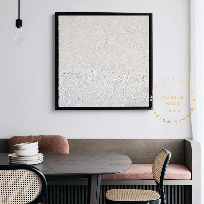 White 3D Textured Painting Large Abstract White Painting - Etsy