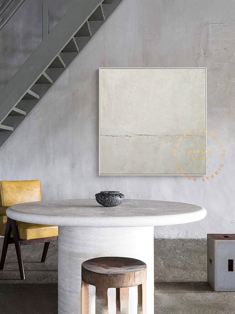 Large Neutral Abstract Canvas Art Scandinavian Wall Art - Etsy Hong Kong