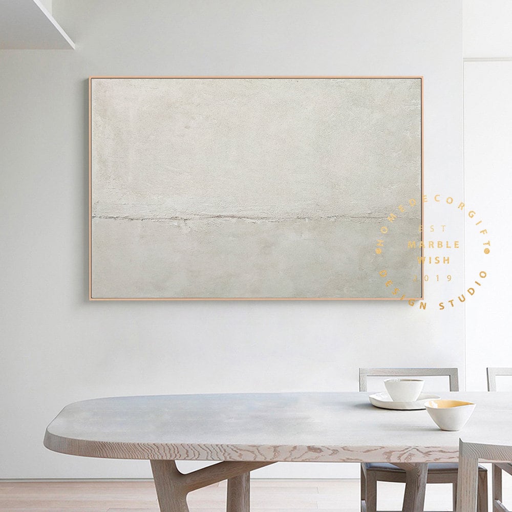 Large Neutral Abstract Canvas Art Scandinavian Wall Art - Etsy Hong Kong