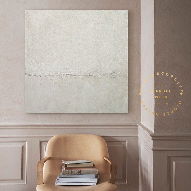 Large Neutral Abstract Canvas Art Scandinavian Wall Art - Etsy Hong Kong