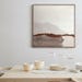 Large Beige Textured Abstract Mountain Painting Minimalist Terracotta ...