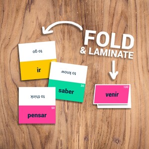 100 Basic Spanish Verbs Flashcards, Audio Included, DIGITAL DOWNLOAD - Etsy