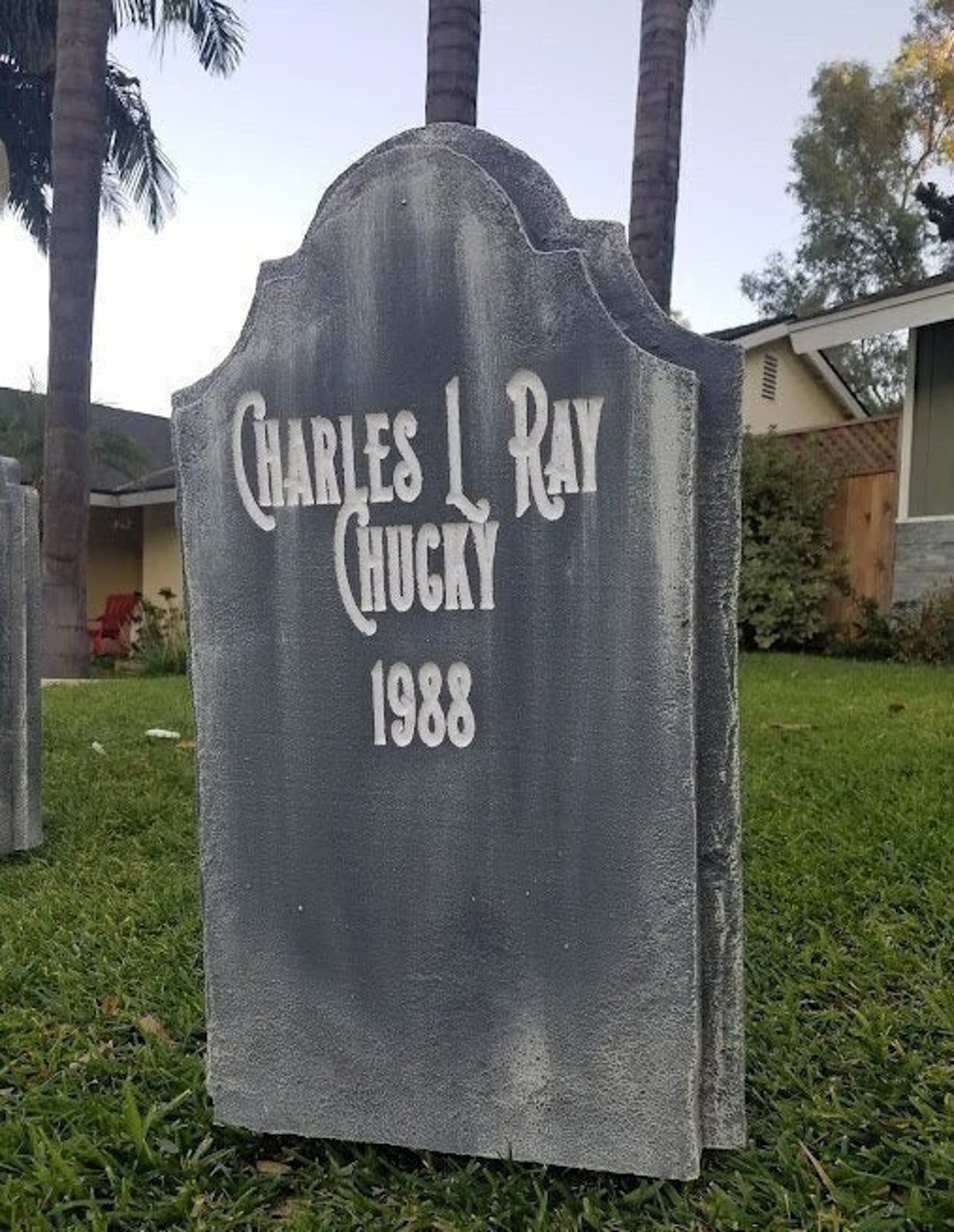 Halloween Handmade Chucky Charles L Ray Halloween Custom Gravestone ...