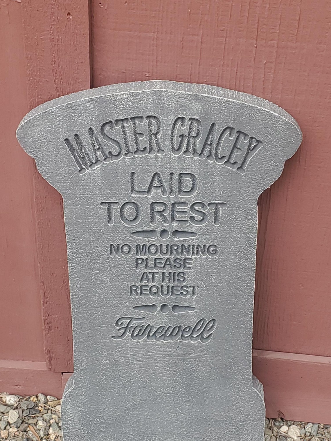 Halloween Haunted Mansion Tombstone Set: Custom Engraved Gravestones - Etsy