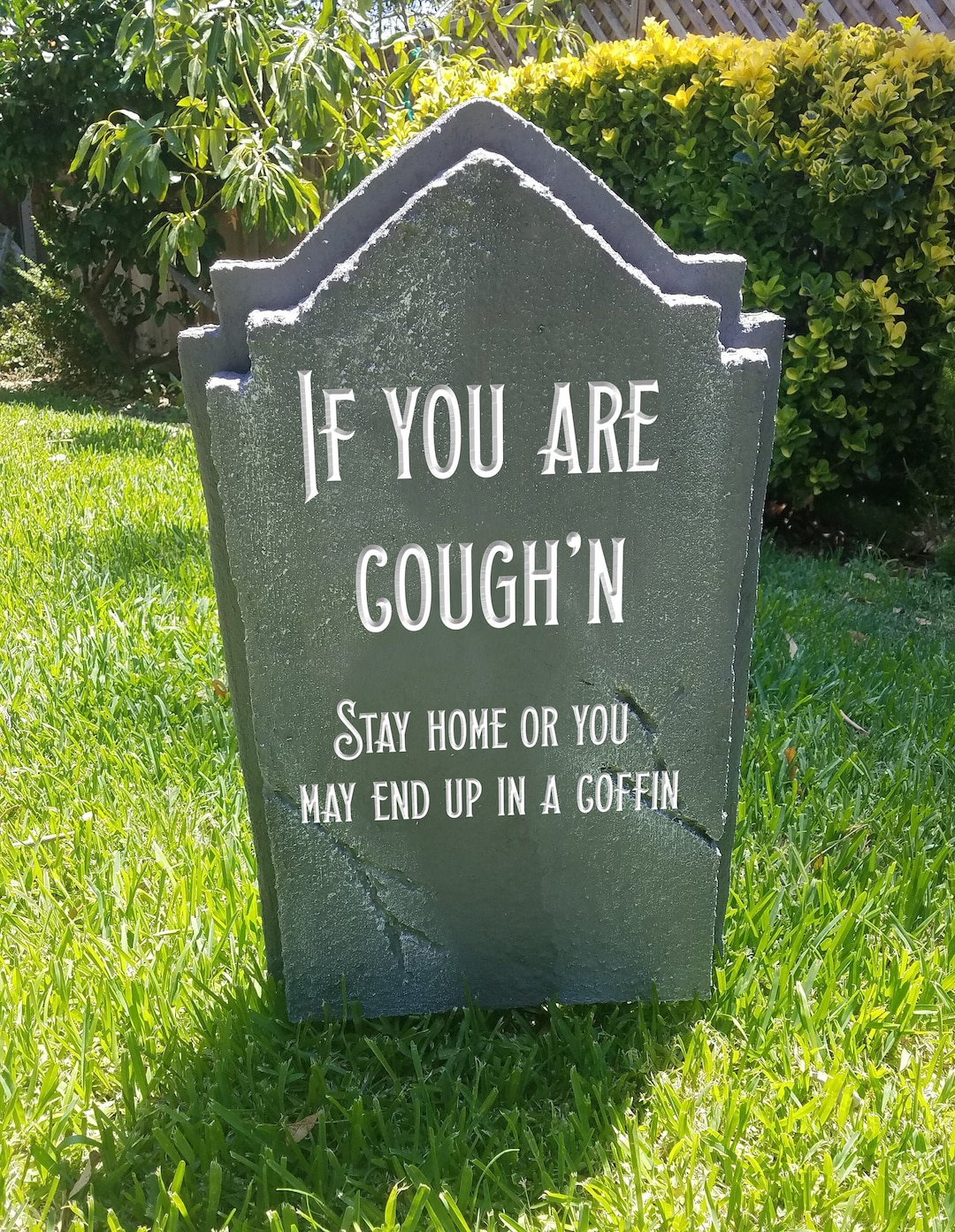 Custom Halloween Tombstone: LED Illuminated Graveyard Decoration - Etsy
