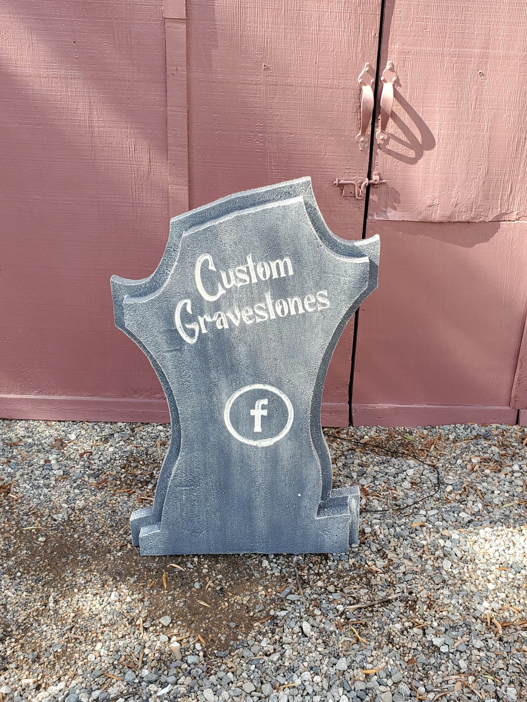Oversized Custom Halloween Tombstone: LED Illuminated Graveyard ...