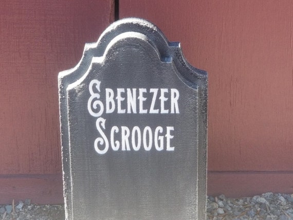 G Ebenezer Scrooge Custom Gravestone Tombstone. - Etsy