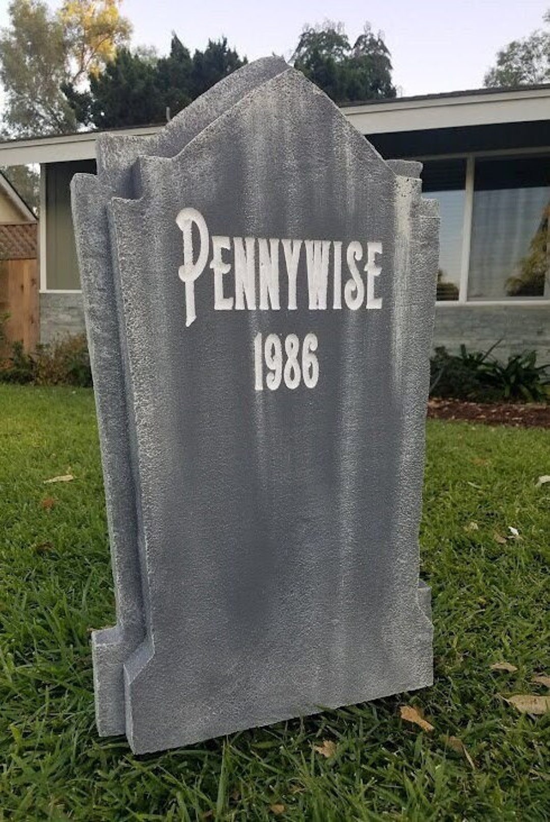 Halloween Handmade Pennywise the Clown Custom Gravestone Tombstone ...