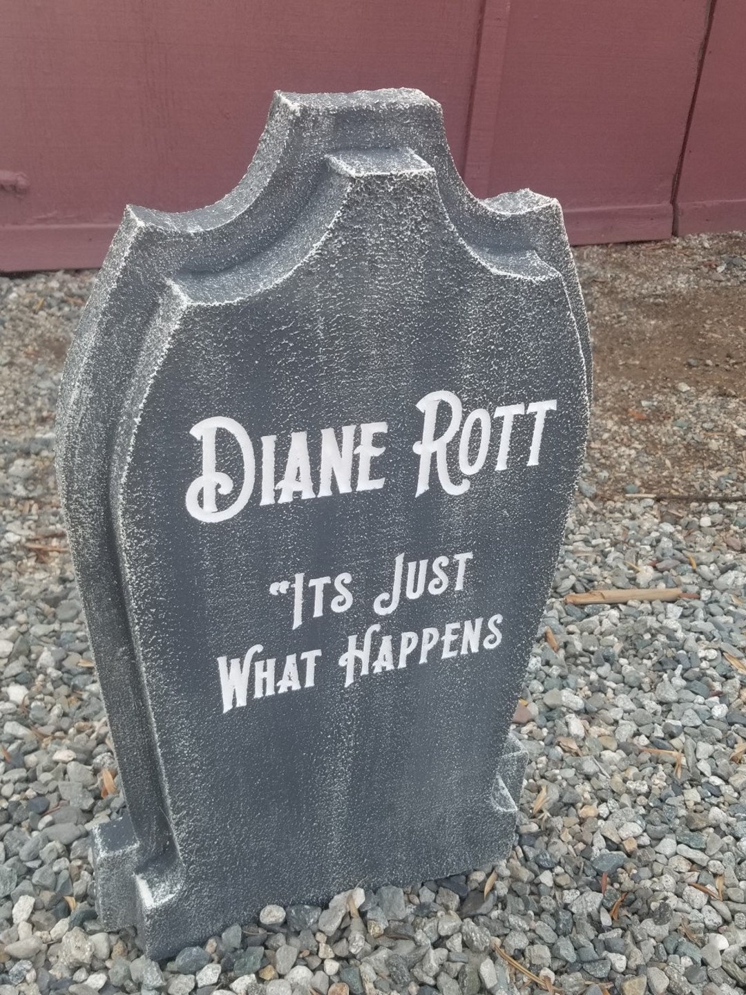 Custom Halloween Tombstone: LED Illuminated Gravestone, Personalized ...