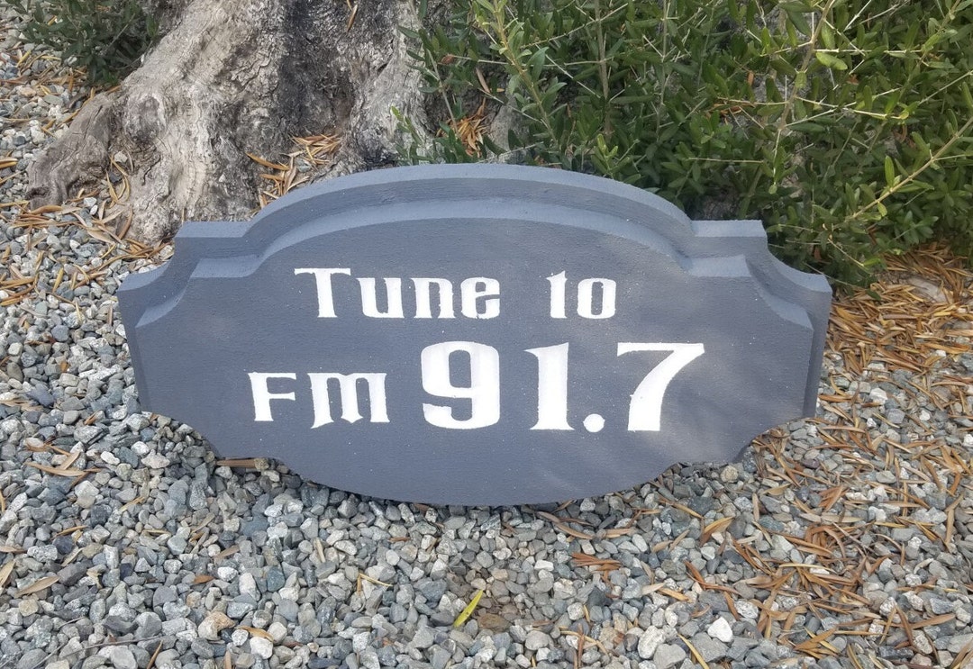 Custom Radio Station Sign: LED Illuminated Display With Remote - Etsy