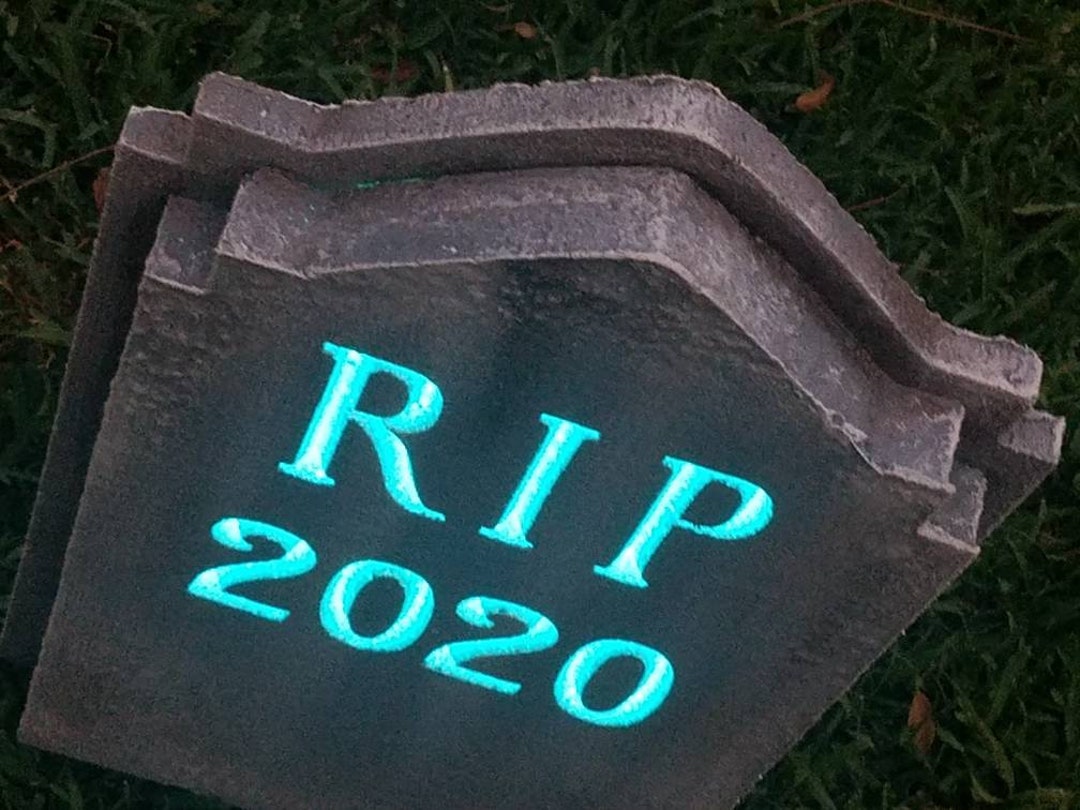 Custom RIP Tombstone: LED Illuminated Halloween Graveyard Prop - Etsy