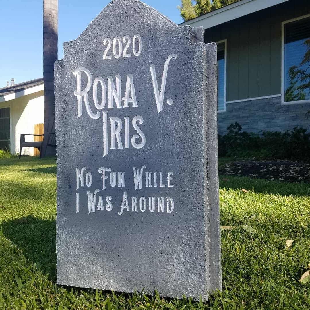 Custom Halloween Tombstone: LED Illuminated Graveyard Decoration - Etsy
