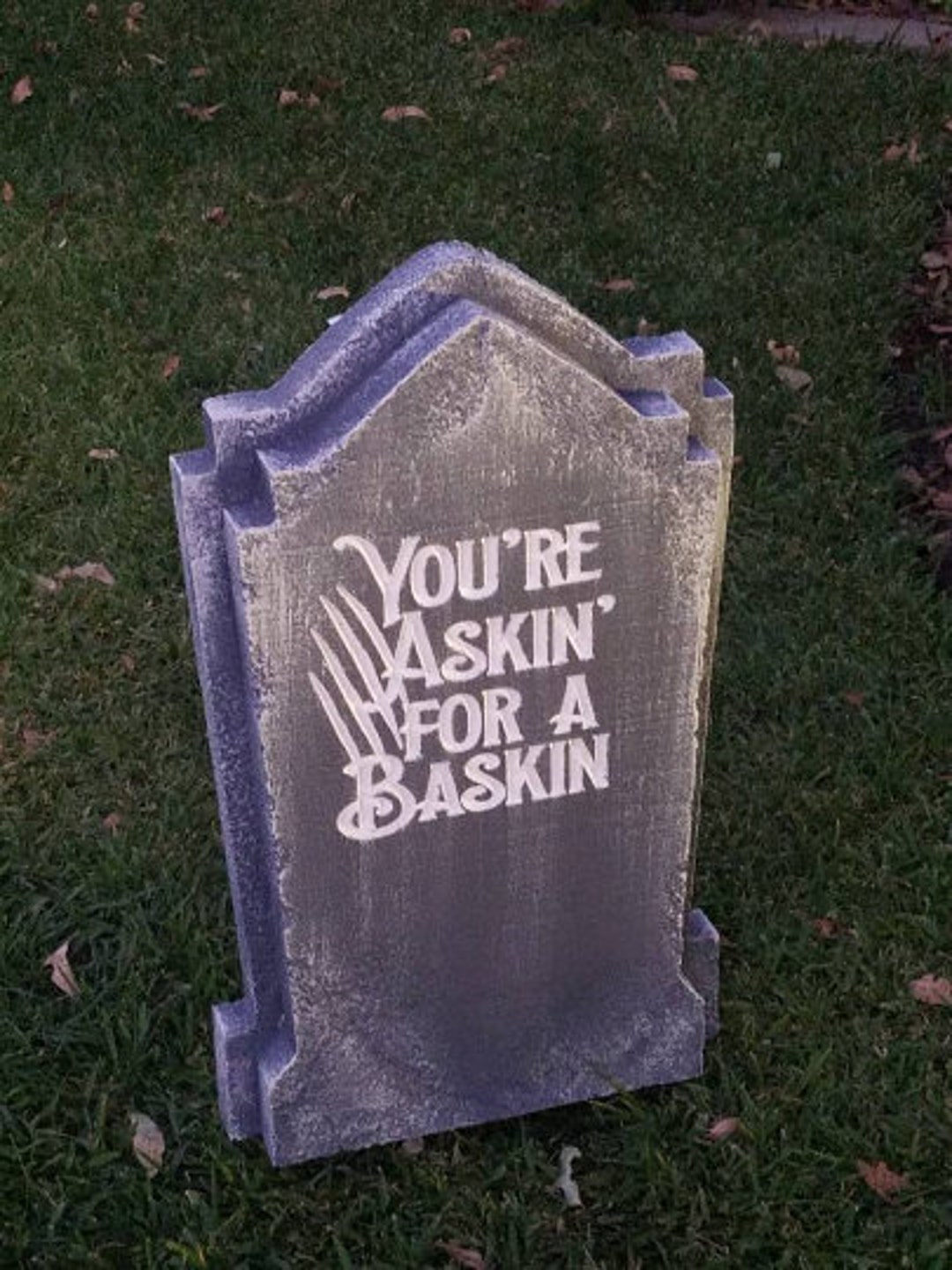 Custom Halloween Tombstone: LED Illuminated Gravestone, Personalized ...