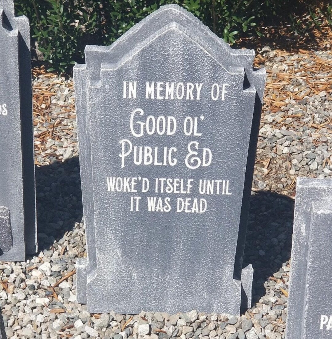 Halloween Custom Handmade Tombstone Gravestone in Memory of Good Ol ...