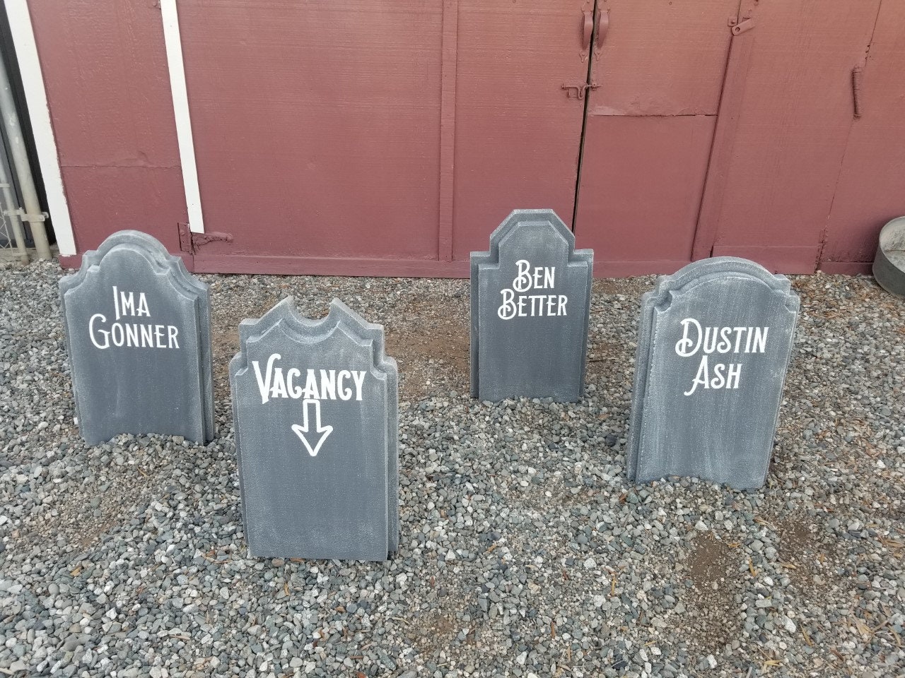 Custom Halloween Tombstone: LED Illuminated Gravestone, Personalized ...