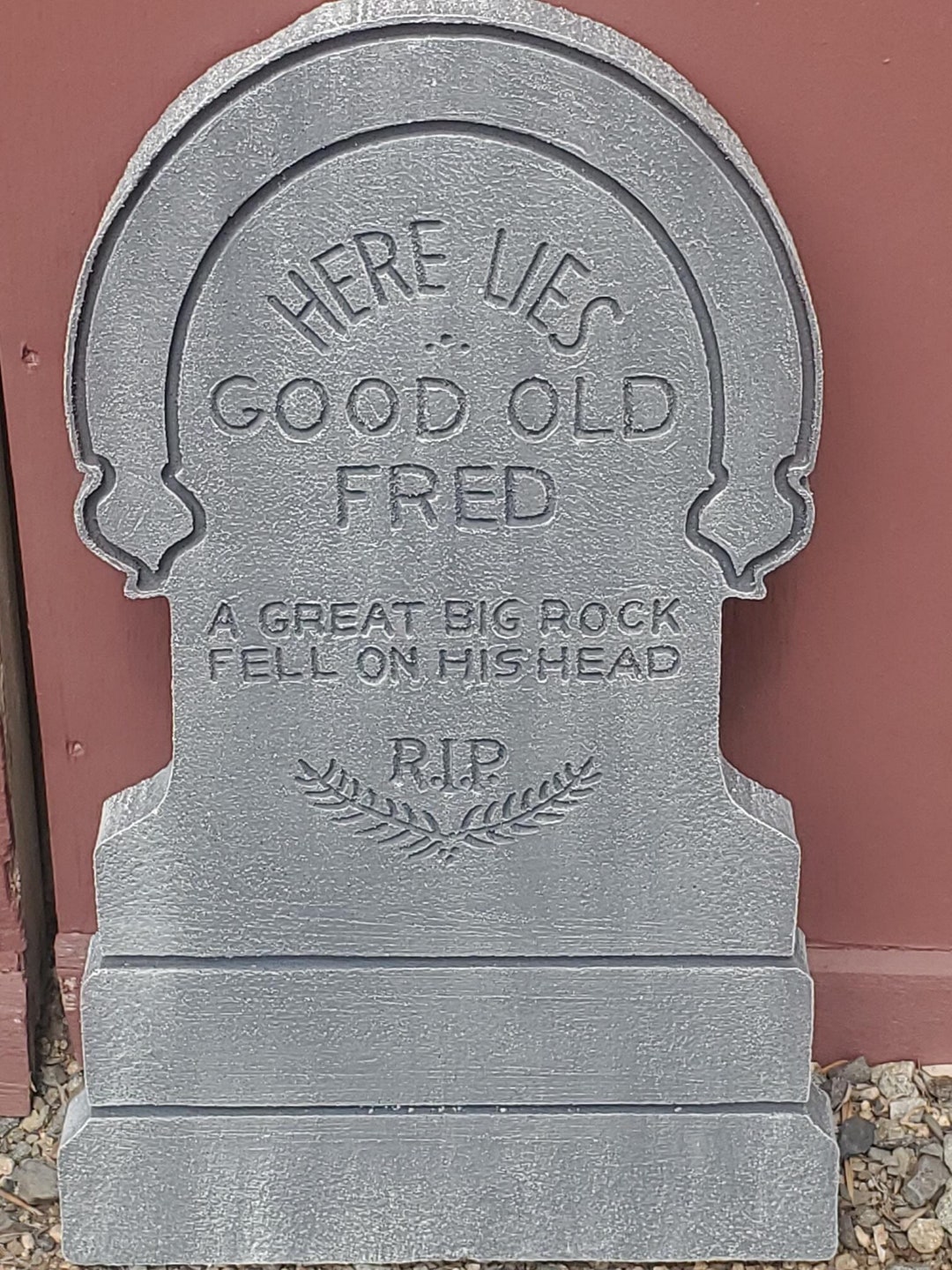 Here Lies Good Old Fred Custom Gravestone Tombstone. Great for ...