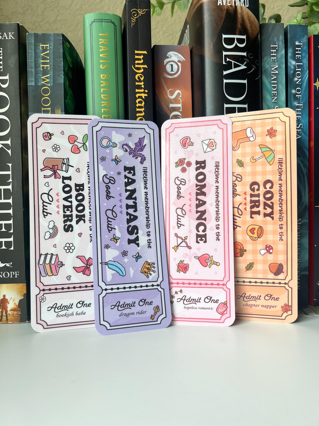 Ticket Tales Laminated Bookmarks: Cardstock Bookmark Set Featuring ...