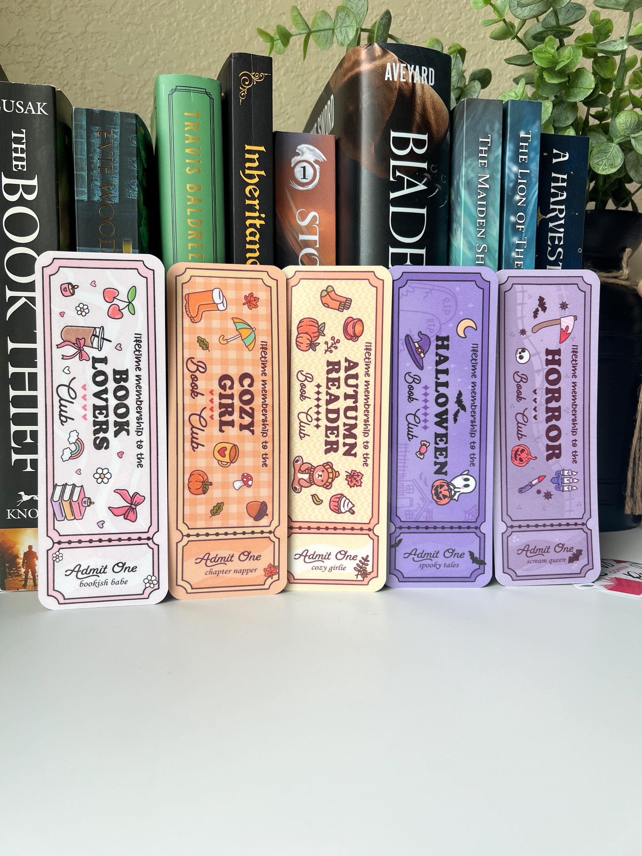 Ticket Tales Laminated Bookmarks: Cardstock Bookmark Set Featuring ...