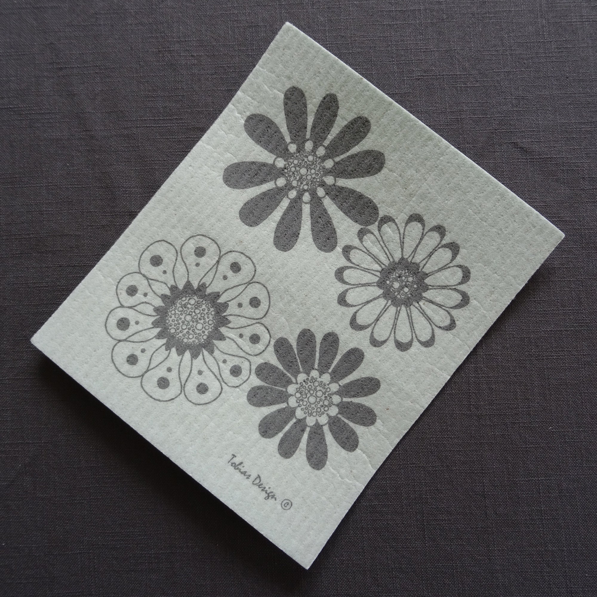 Swedish Dishcloth, Sponge Cloth, Designed and Printed in Sweden, Eco ...