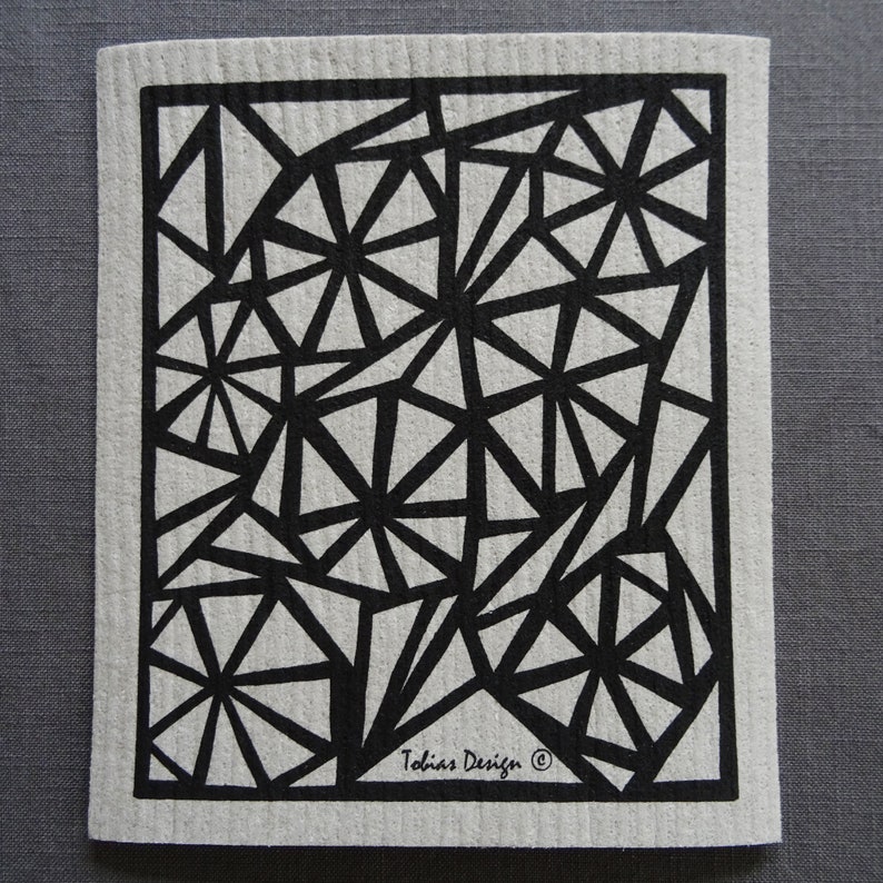 Swedish Dishcloth, Sponge Cloth, Designed and Printed in Sweden, Eco ...