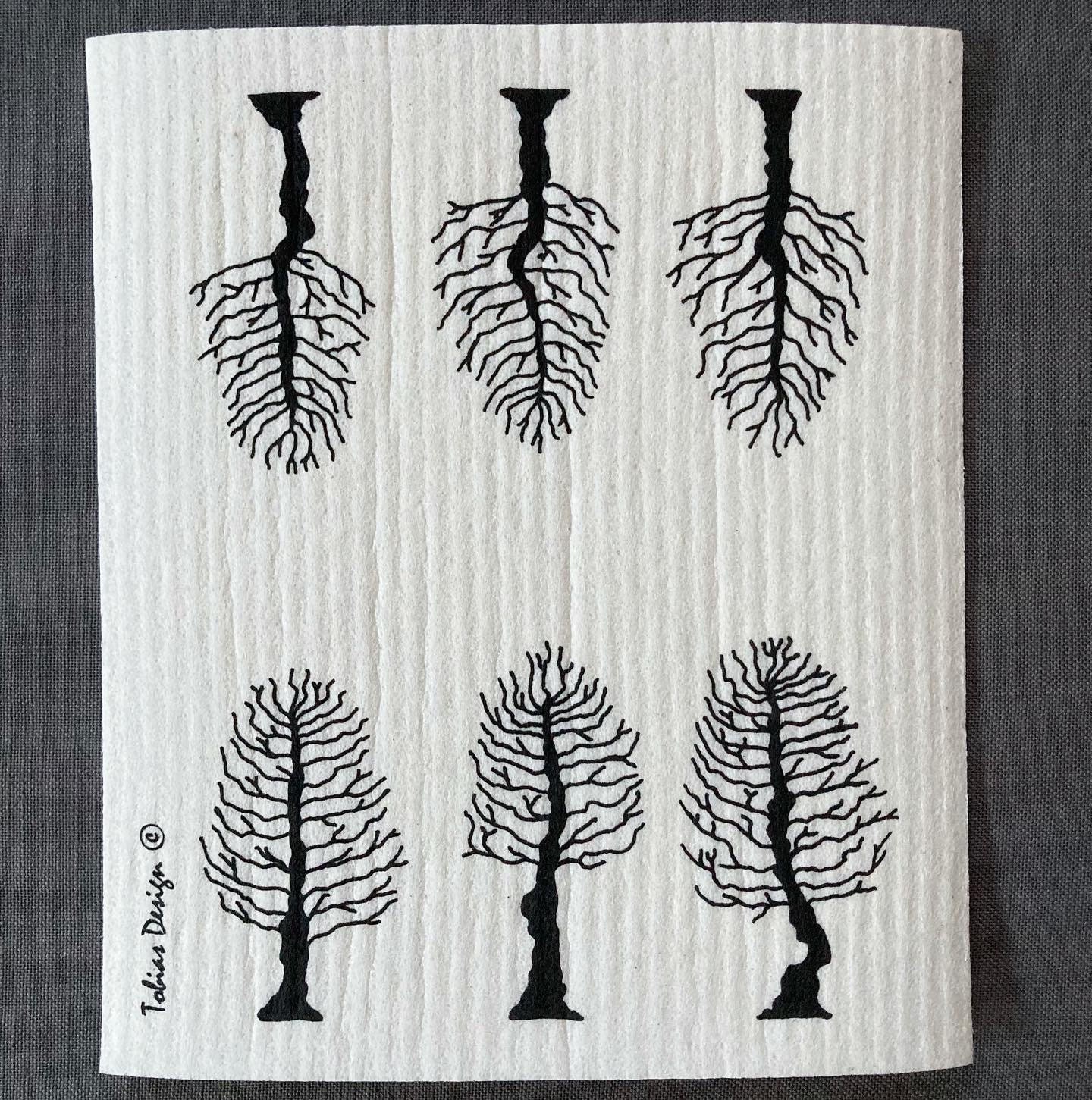 Swedish Dishcloth, Sponge Cloth, Designed and Printed in Sweden, Eco ...